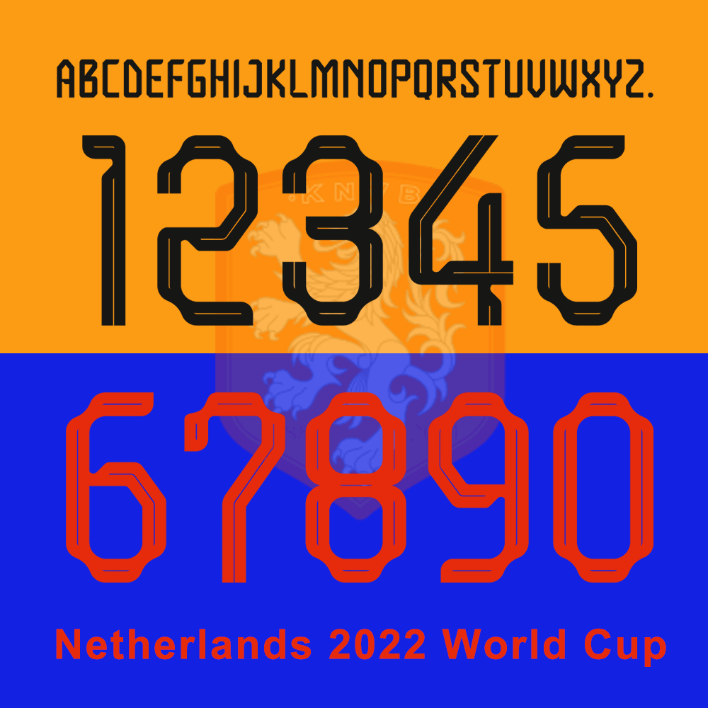 Nike Netherlands 2022 World Cup Font Vector Iron On Sticker