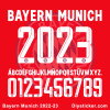 FC Bayern Munich 2022-2023 Font - Football Font Download