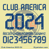 Club America 2023-2024 Font Vector - Font Download