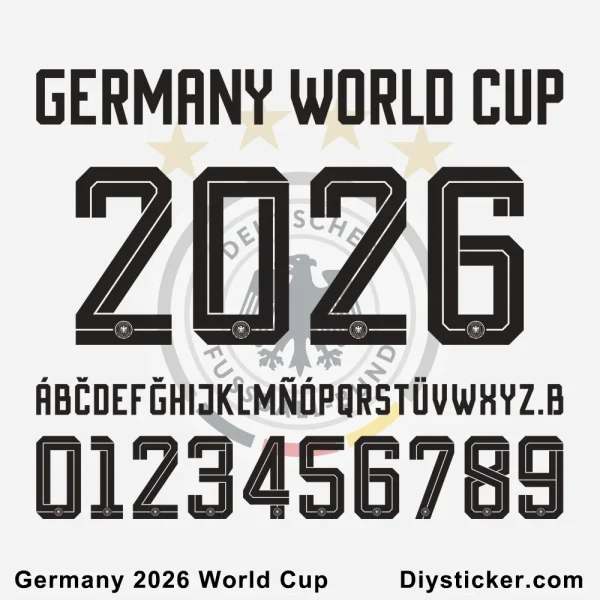 Germany 2026 World Cup Font – TTF, OTF, AI, CDR, PDF Vector Files