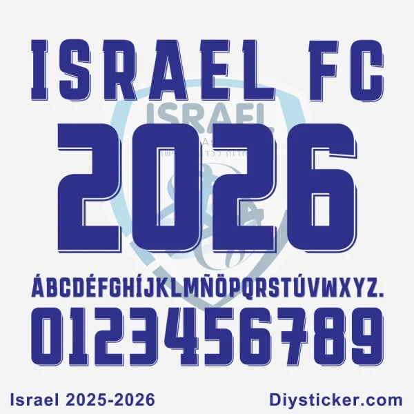 Israel 2025-26 Font Download – TTF, OTF, AI, CDR, PDF Vector Files